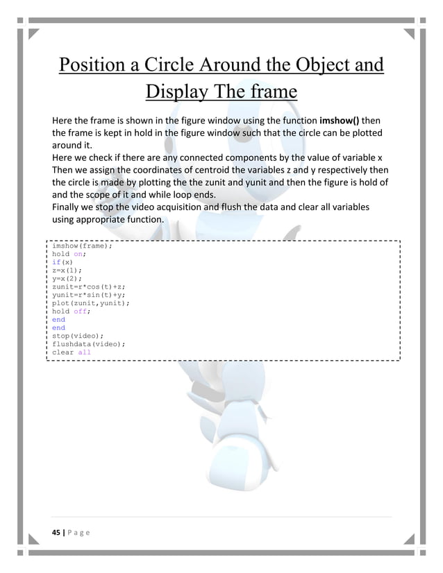 Color based image processing , tracking and automation using matlab | PDF | Artificial ...