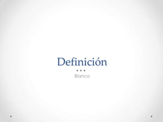 Color blanco | PPT