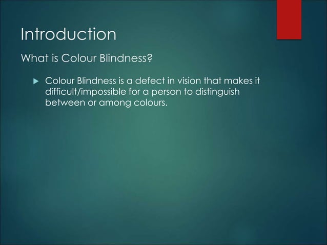 Color blindness powerpoint | PPT | Eye and Vision Conditions | Diseases ...