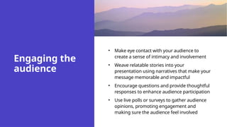 The art of public speaking by Adrian King from Microsoft | PPTX