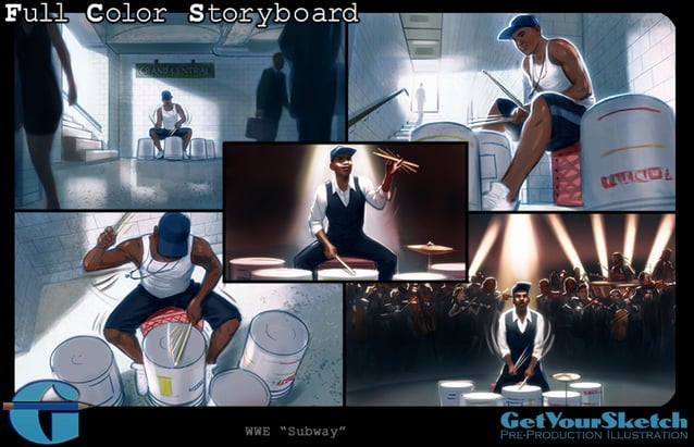 Full Color Storyboard Sample | PPT