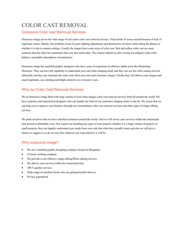 Color cast removal | PDF