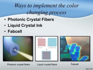Color changing fabric | PPT