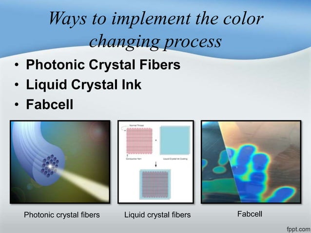 Color changing fabric | PPT