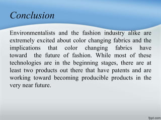 Color changing fabric | PPT