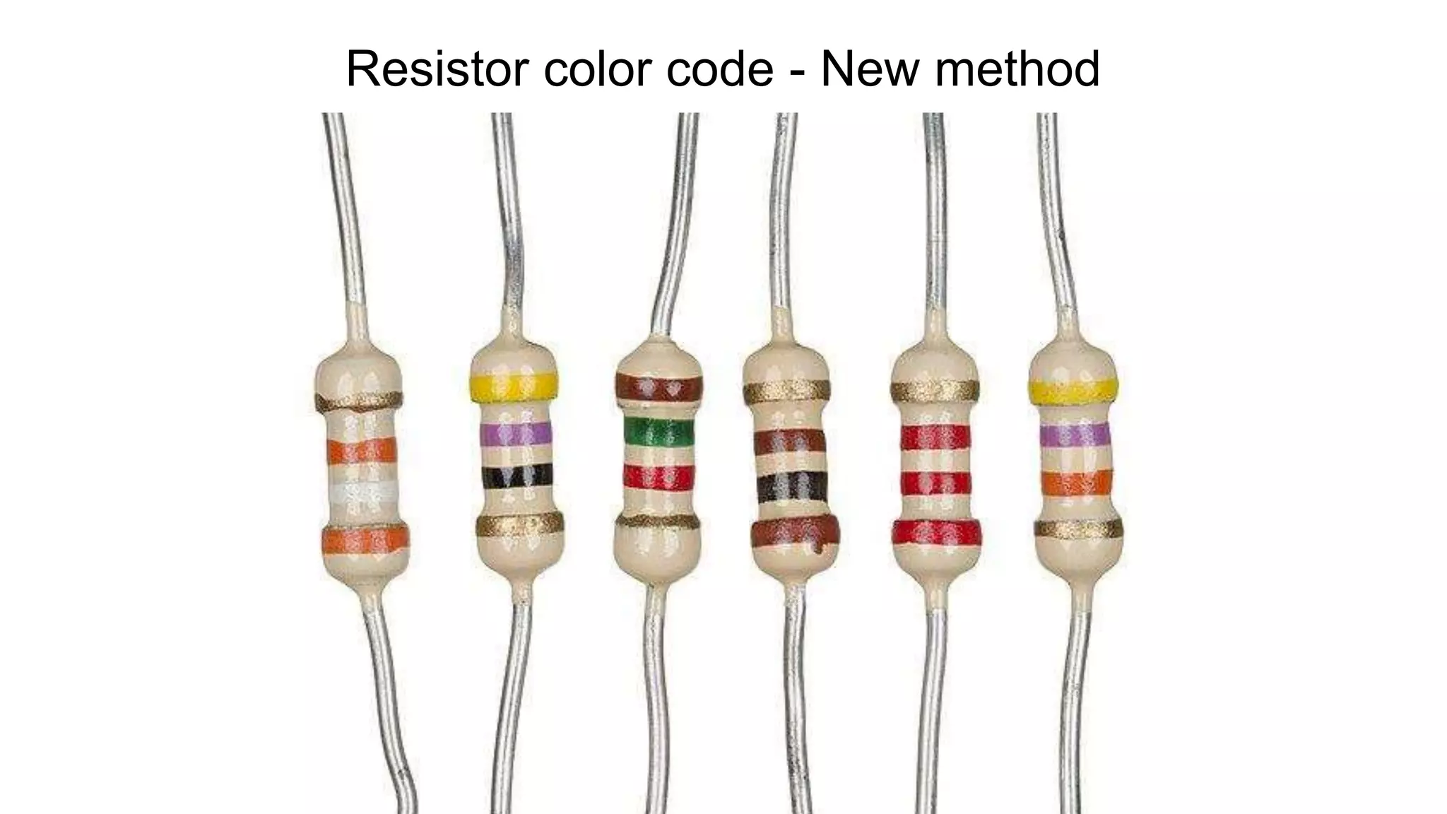 Easy resistor color code | PPTX