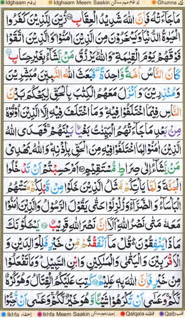 Color coded Qur'an with Tajweed rules in Indo Pak fonts (PDF) | PDF
