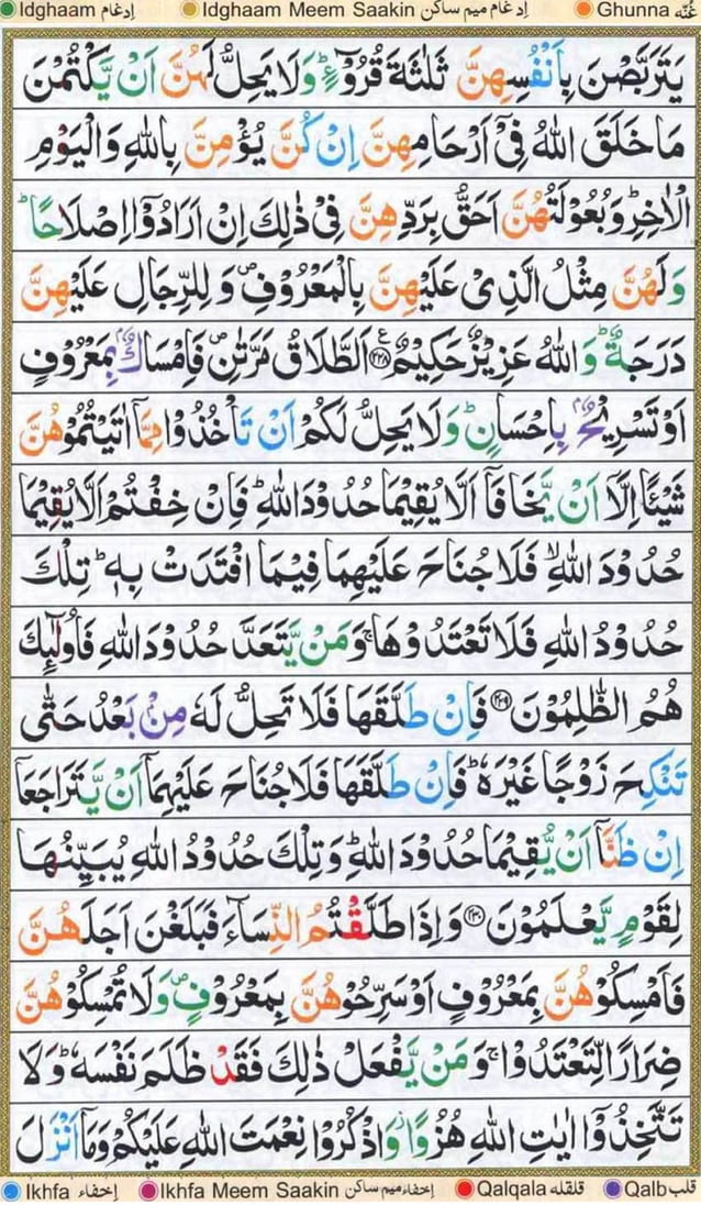 Color coded Qur'an with Tajweed rules in Indo Pak fonts (PDF) | PDF