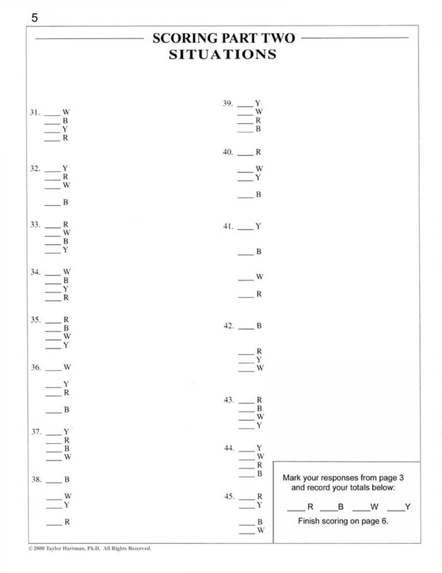 Color Code Scoring | PDF