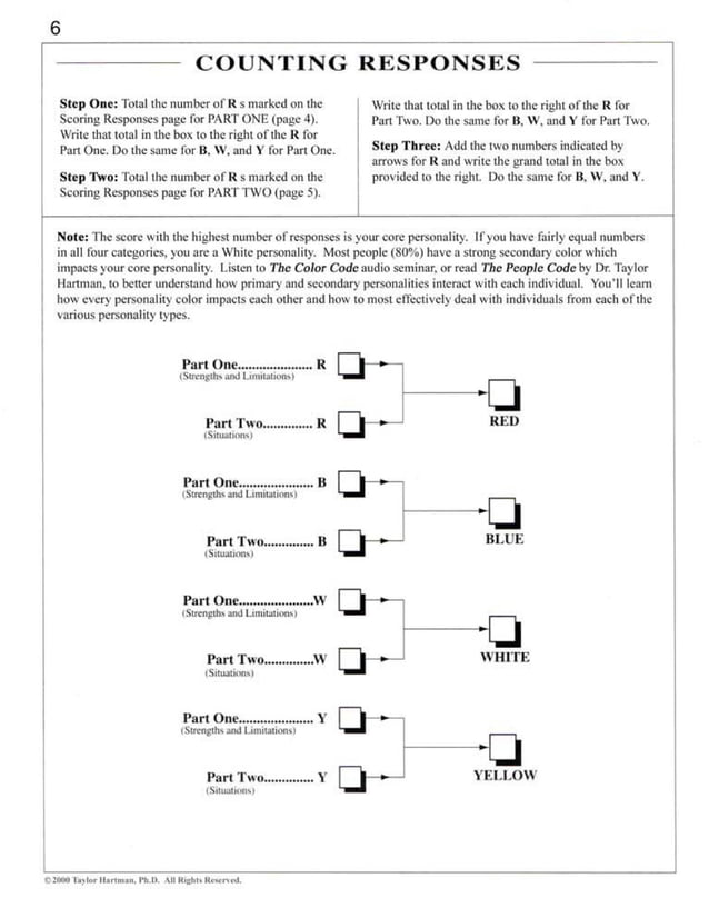 Color Code Scoring | PDF
