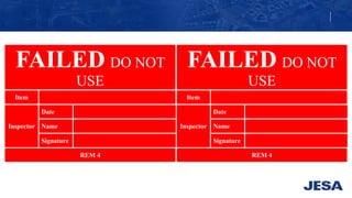 color code system for equipment & material inspection | PPTX