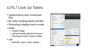 Color correction and grading | PPTX