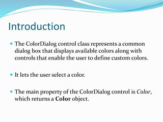 Colordialogbox | PPT