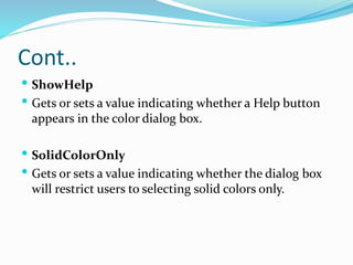 Colordialogbox | PPT