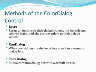 Colordialogbox | PPT