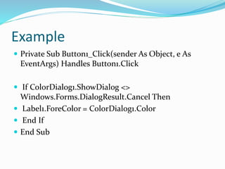 Colordialogbox | PPT