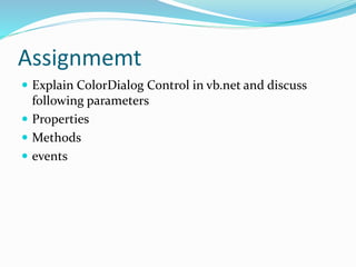 Colordialogbox | PPT