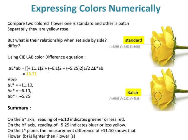 Color diffference and color tolerance | PPTX | Eye and Vision ...