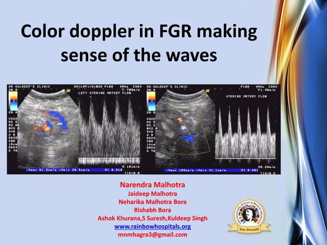 Color doppler in FGR making sence of waves | PPT