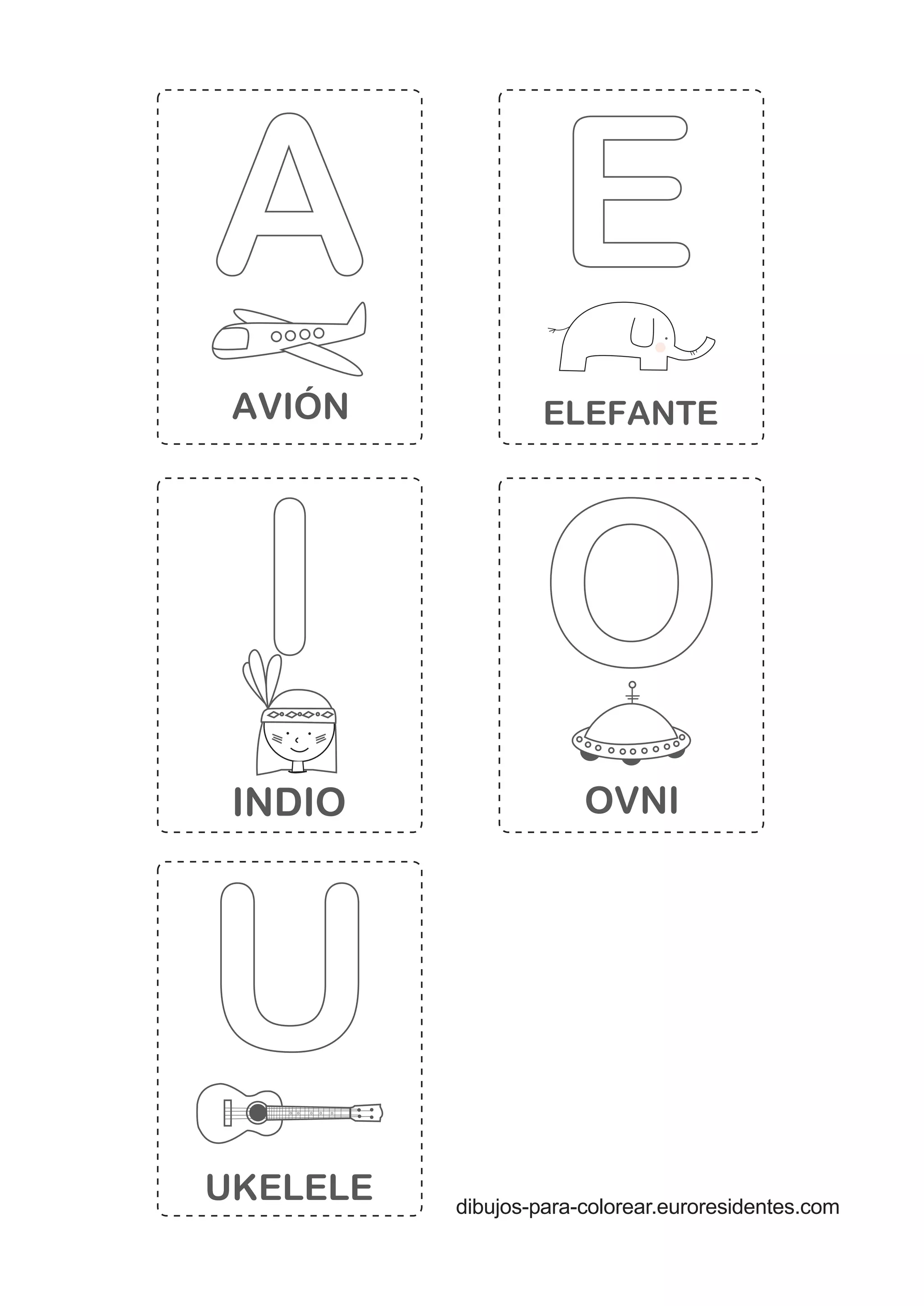 Colorear vocales | PDF