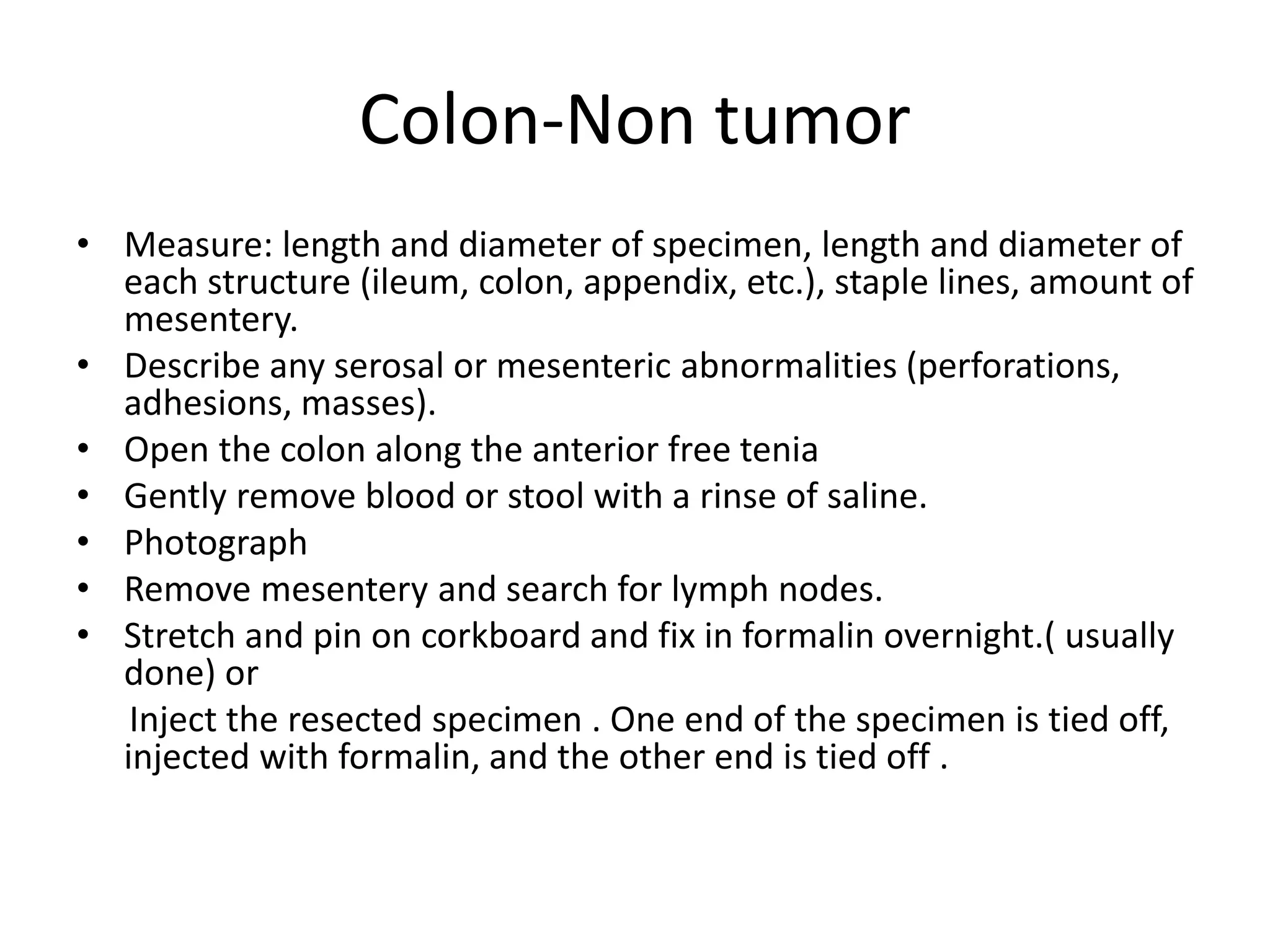 grossing of Colorectal specimens | PPTX