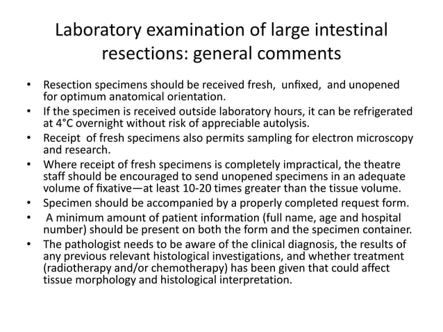 grossing of Colorectal specimens | PPTX