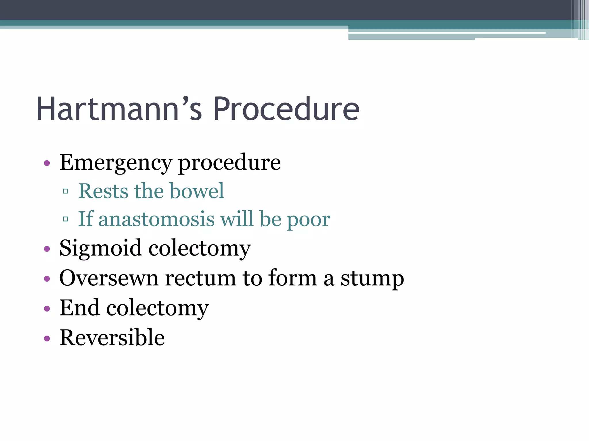 Colorectal surgery and stomas | PPTX