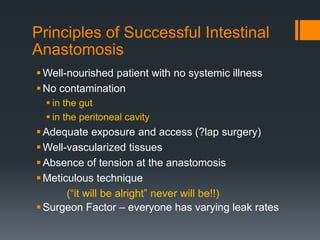 Colorectal anastomosis | PPTX