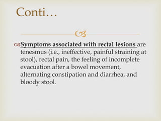 Colorectal cancer | PPTX