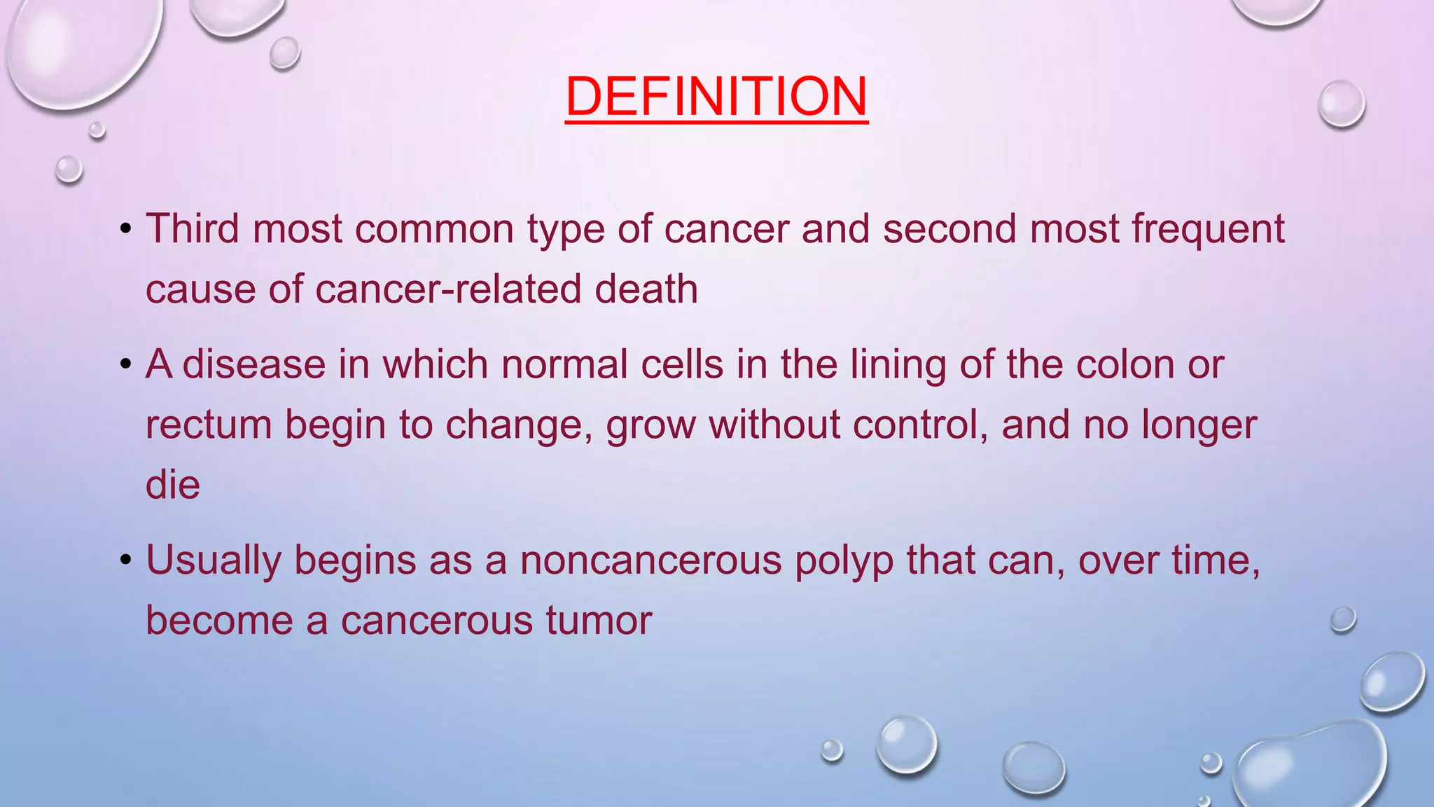 Colorectal Cancer | PPTX