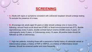 Colorectal Cancer | PPTX