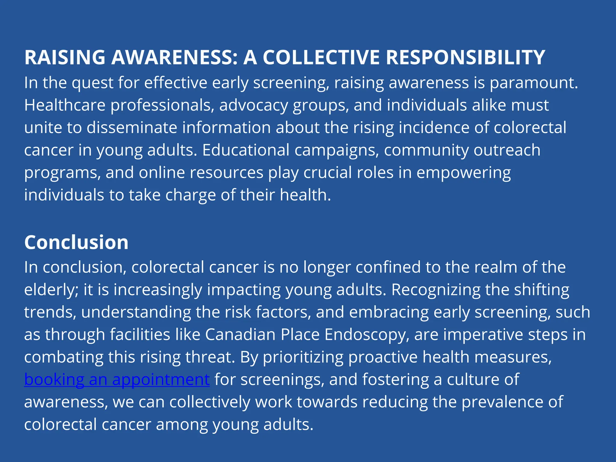 Colorectal Cancer in Young Adults: The Importance of Early Screening | PPTX