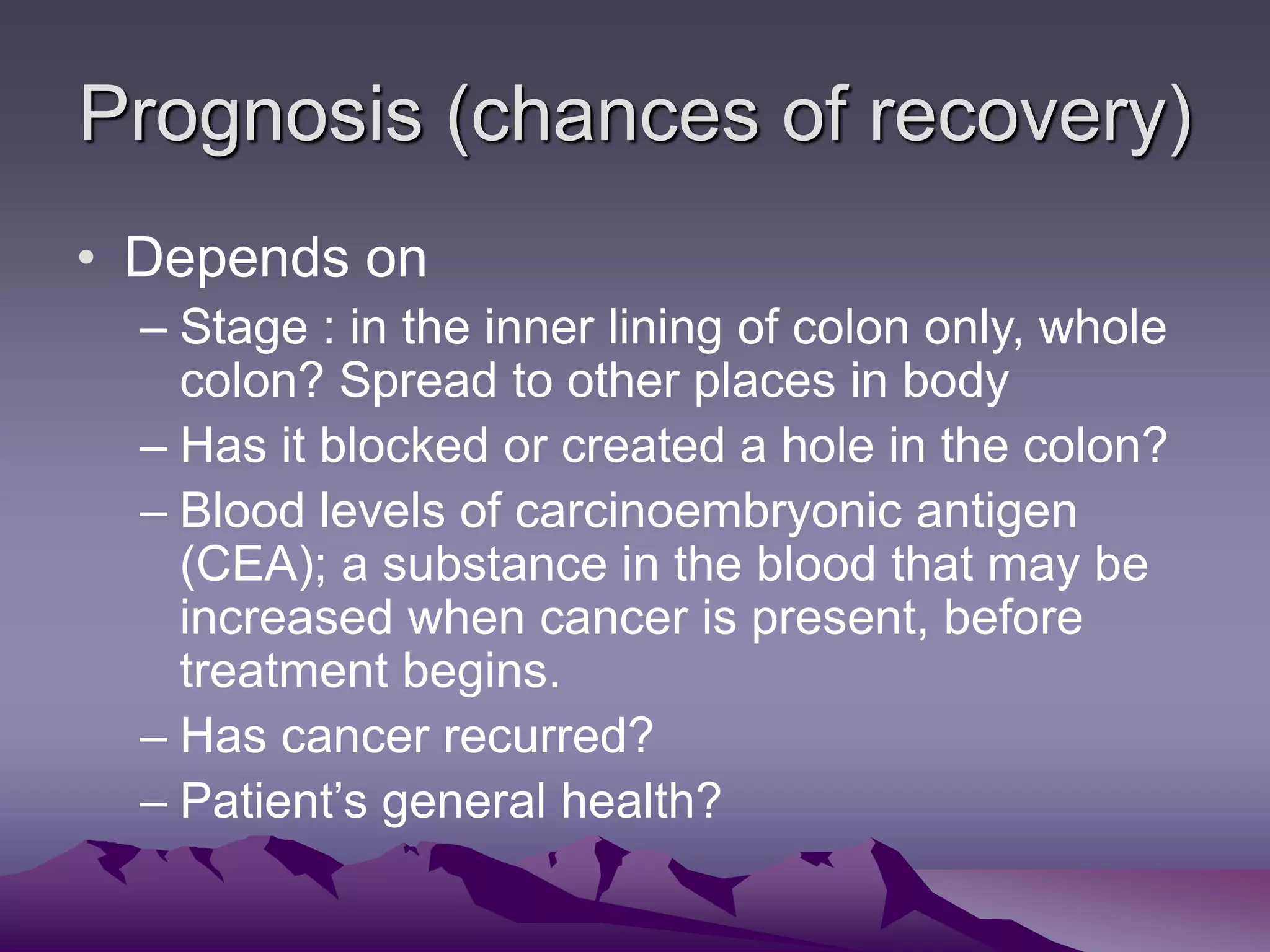 Colorectal cancer presentation | PPT