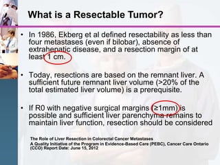Colorectal liver metastases multidisciplinary approach 2 (2) | PPTX