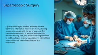 Colorectal Surgery Kerala Thiruvananathapuram | PPTX