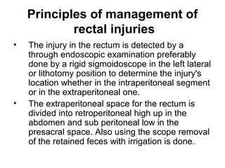 Colorectal trauma | PPT