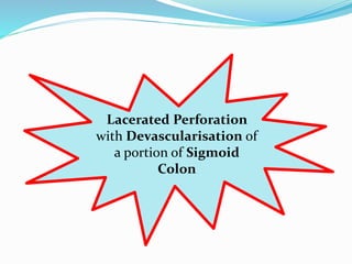 Colorectal trauma 2 cases | PPT