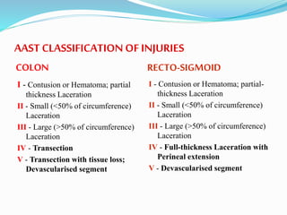 Colorectal trauma 2 cases | PPT