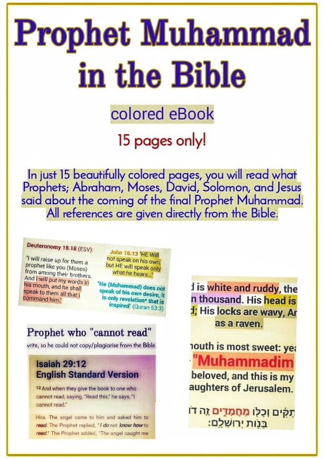 Colored ebook prophet muhammad in the bible 15 pages | PDF | Islam ...