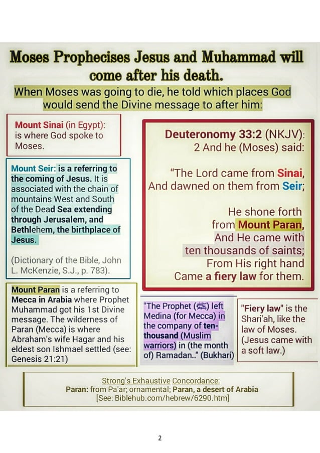 Colored ebook prophet muhammad in the bible 15 pages | PDF | Islam ...