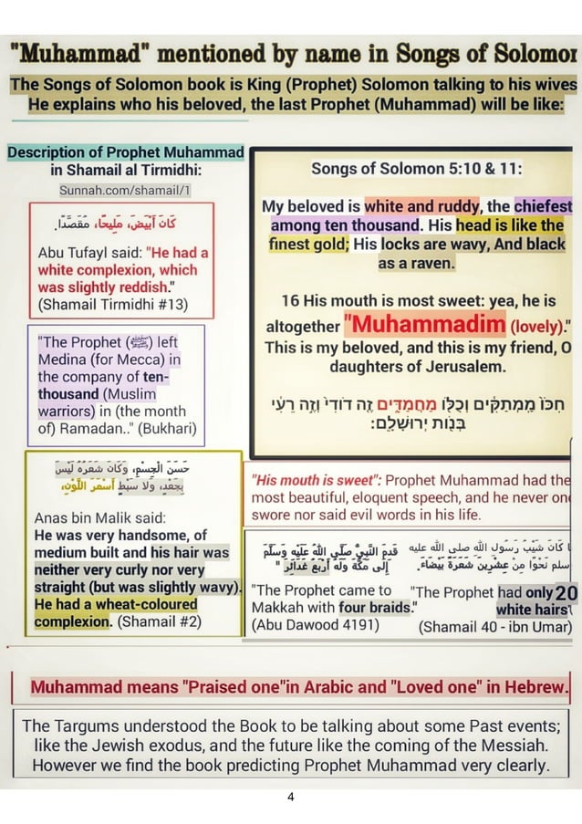 Colored ebook prophet muhammad in the bible 15 pages | PDF | Islam ...