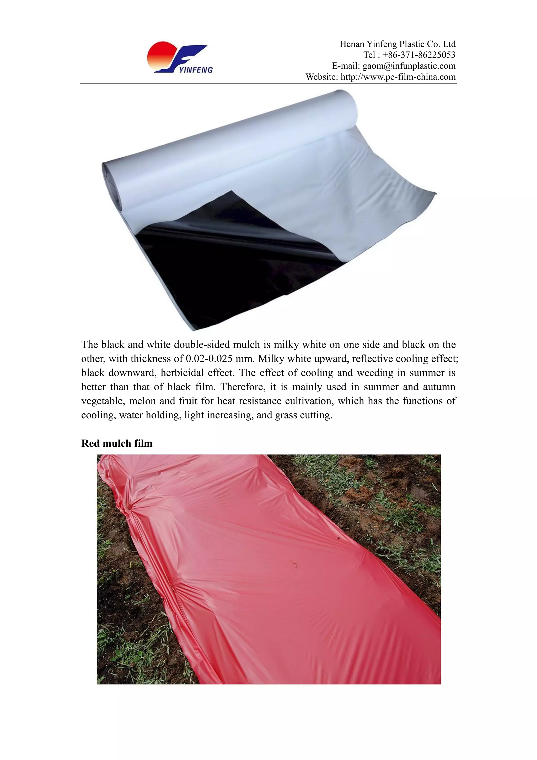 Colored plastic film selection for agriculture | PDF