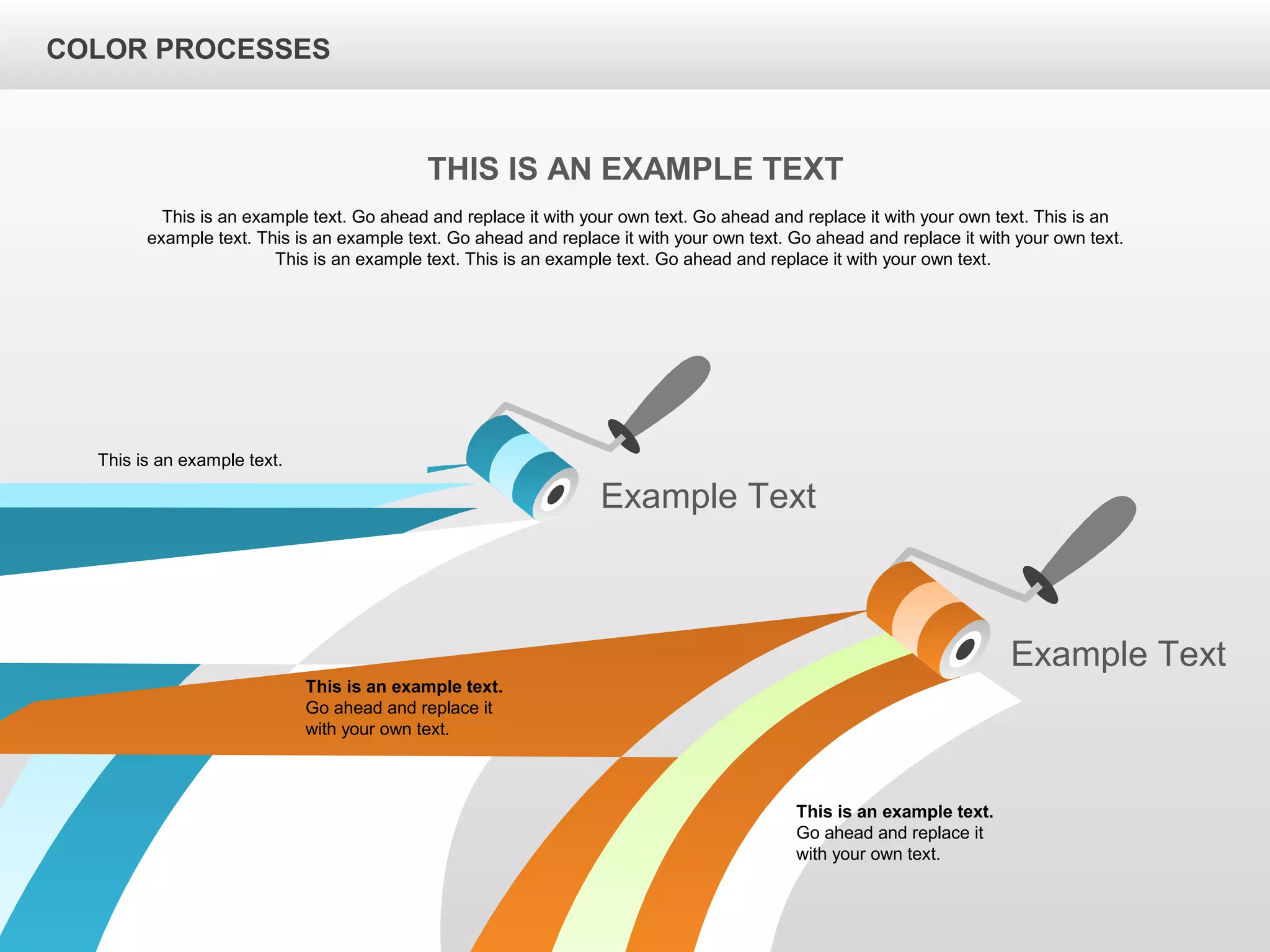 Color Process Diagram for PowerPoint by PoweredTemplate.com