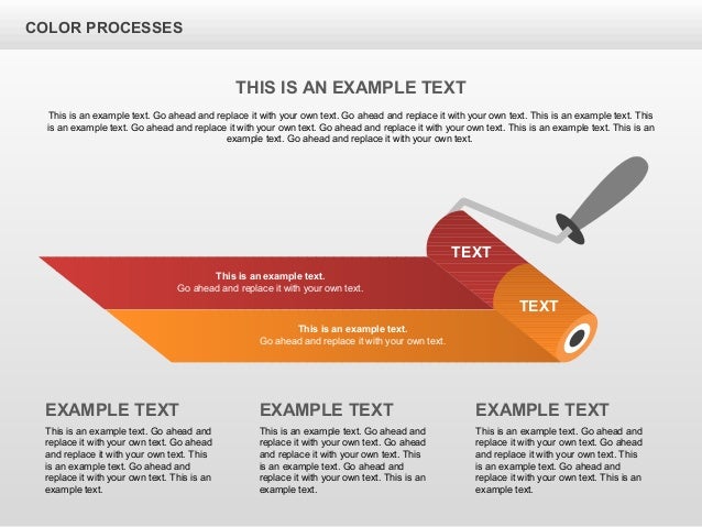 Color Process Diagram for PowerPoint by PoweredTemplate.com