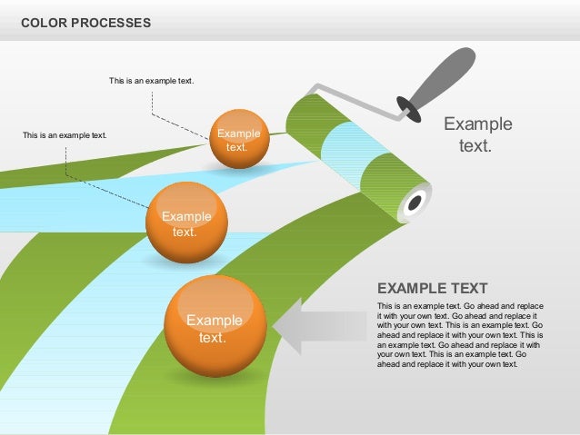 Color Process Diagram for PowerPoint by PoweredTemplate.com
