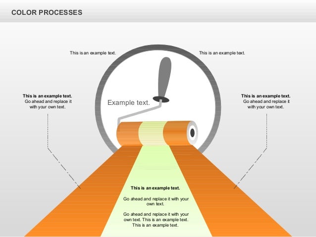 Color Process Diagram for PowerPoint by PoweredTemplate.com