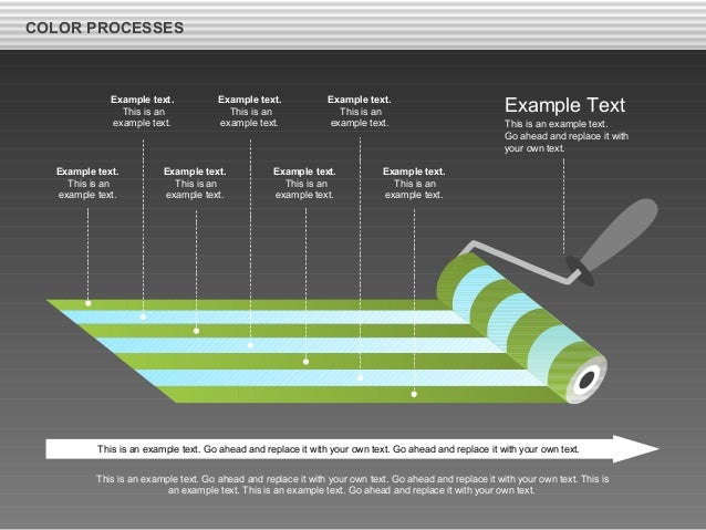 Color Process Diagram for PowerPoint by PoweredTemplate.com