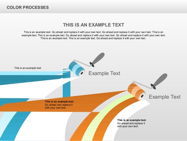 Color Process Diagram for PowerPoint by PoweredTemplate.com