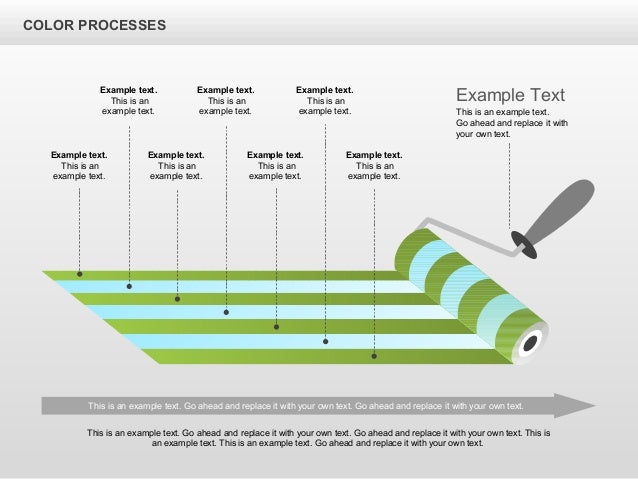 Color Process Diagram for PowerPoint by PoweredTemplate.com