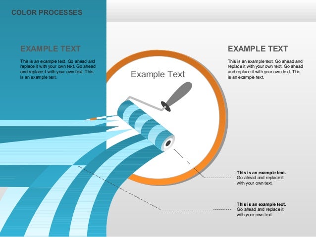 Color Process Diagram for PowerPoint by PoweredTemplate.com
